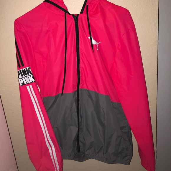 PINK Victoria's Secret | Jackets & Coats | Victorias Secret Pink Anorak ...